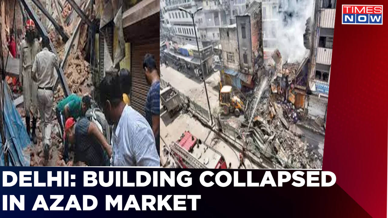 Mishap In Delhi's Azad Market | Building Collapsed, 3 Injured | NDRF ...