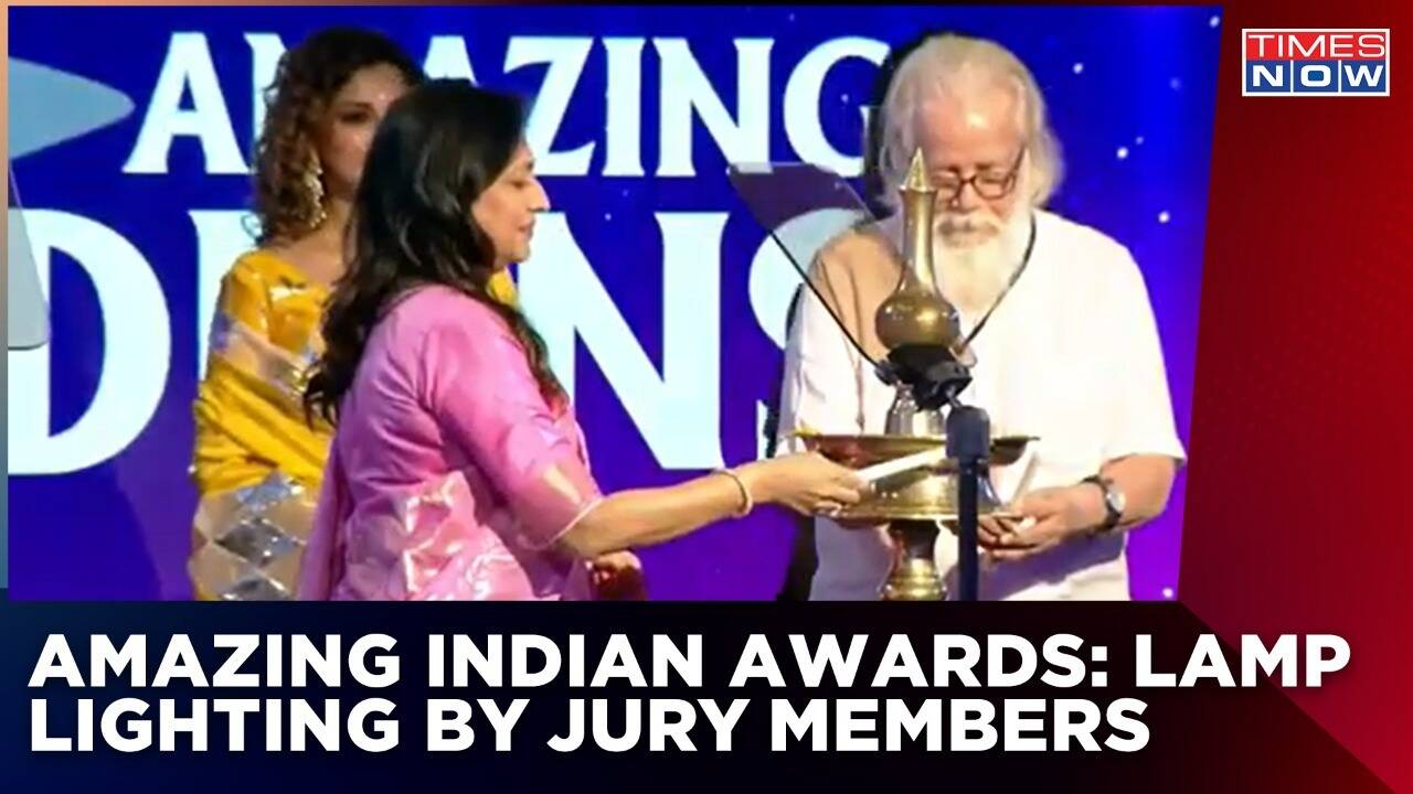 Amazing Indians 2022: Lamp Lighting By Dr. Priti Adani And Other Jury ...