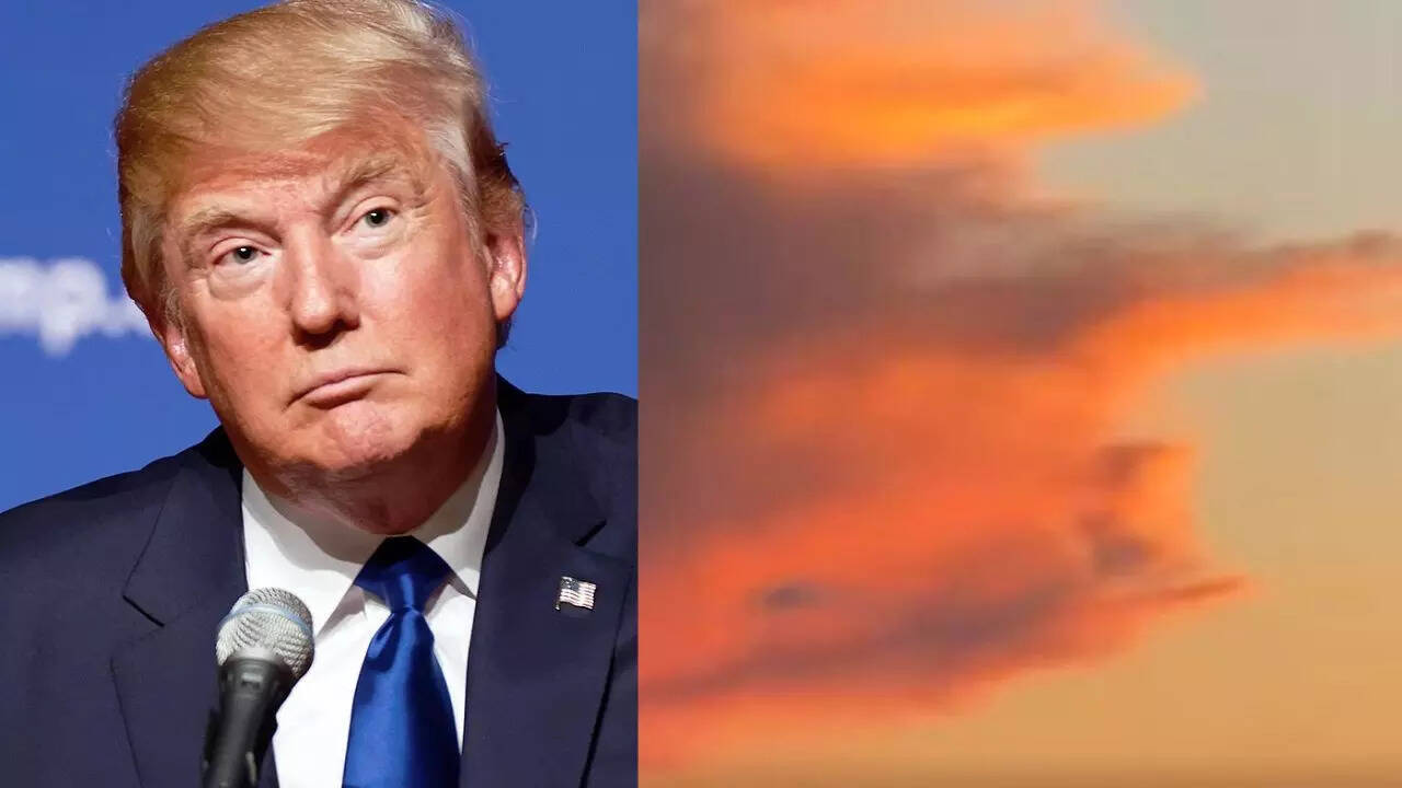 Orange cloud resembling Donald Trump goes viral, internet has mixed ...