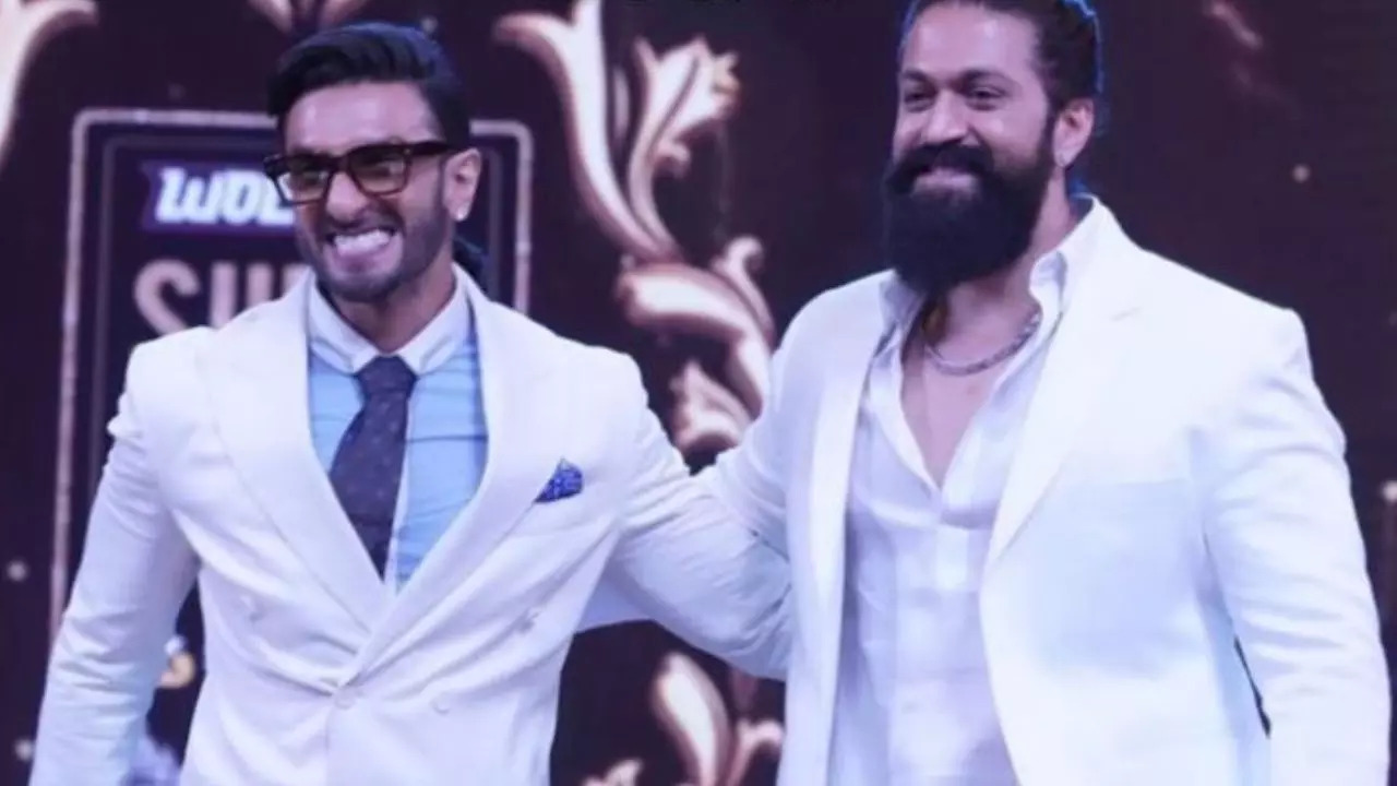 Yash and Ranveer Singh share a moment at SIIMA Awards; KGF star says ...