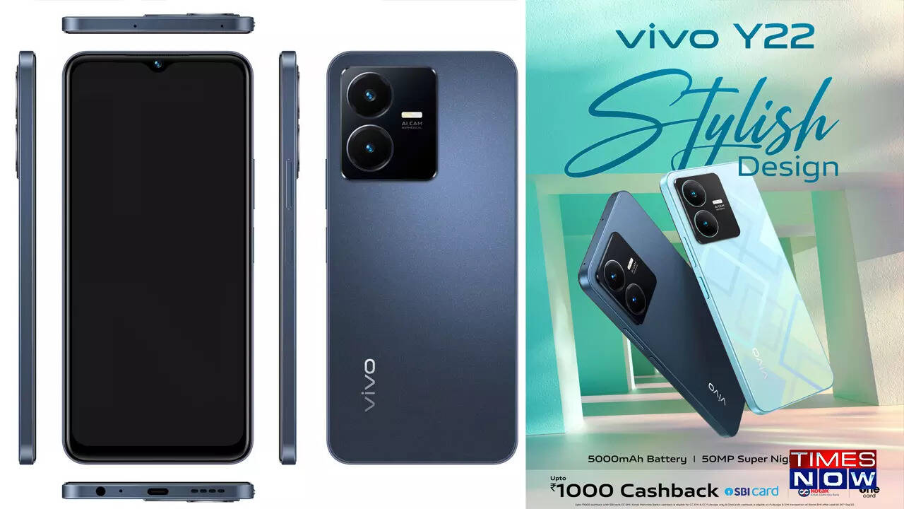 vivo launches vivo Y22 in India with 50MP camera & MediaTek G70 processor; details | Technology ...