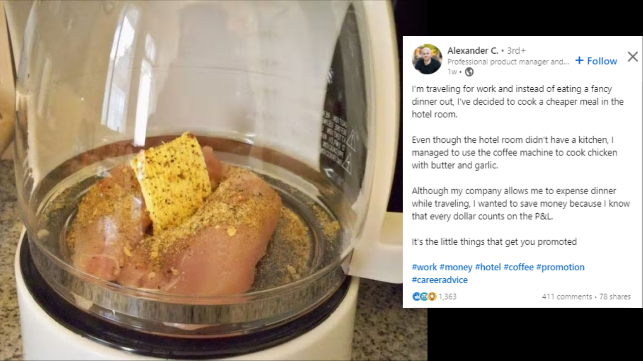 Man cooks chicken in coffee pot| Man shares whole story behind cooking ...