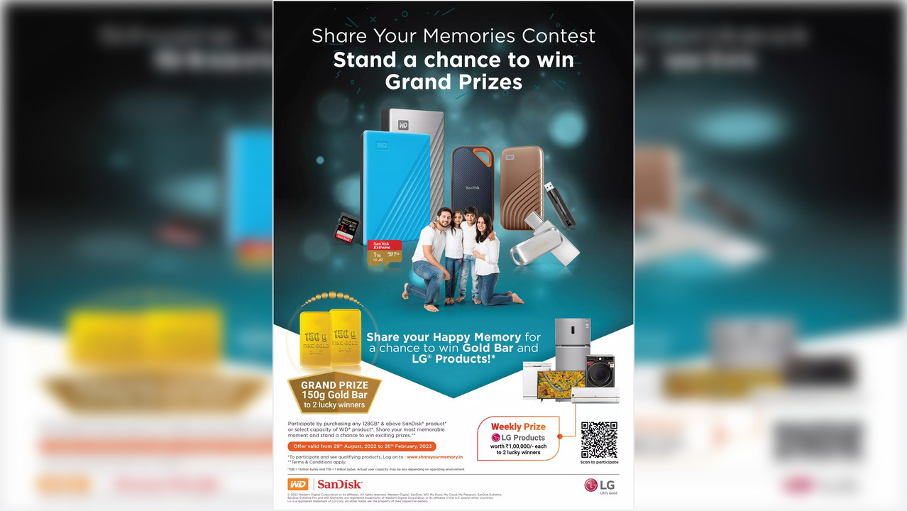 Western Digital announces 'Share Your Memories' festive event ...