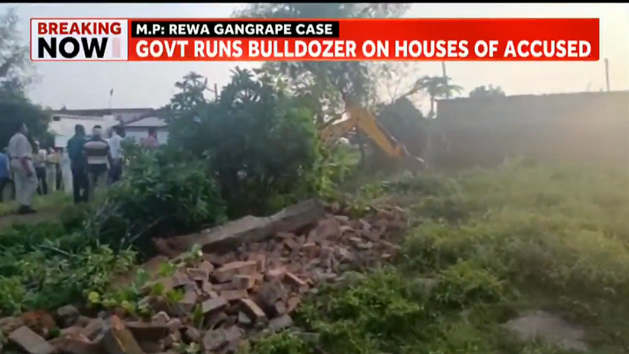 [WATCH] Madhya Pradesh govt's crackdown in Rewa gang-rape case; houses of 3 accused bulldozed ...