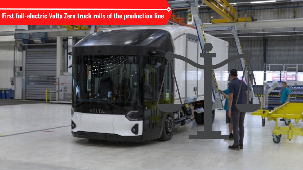 First full-electric Volta Zero truck drives off the production line in ...