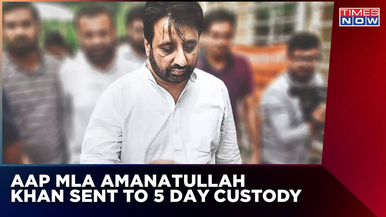 AAP MLA Amanatullah Khan Sent To 5-Day Custody In Delhi WAQF Board Case | Breaking News | Times Now