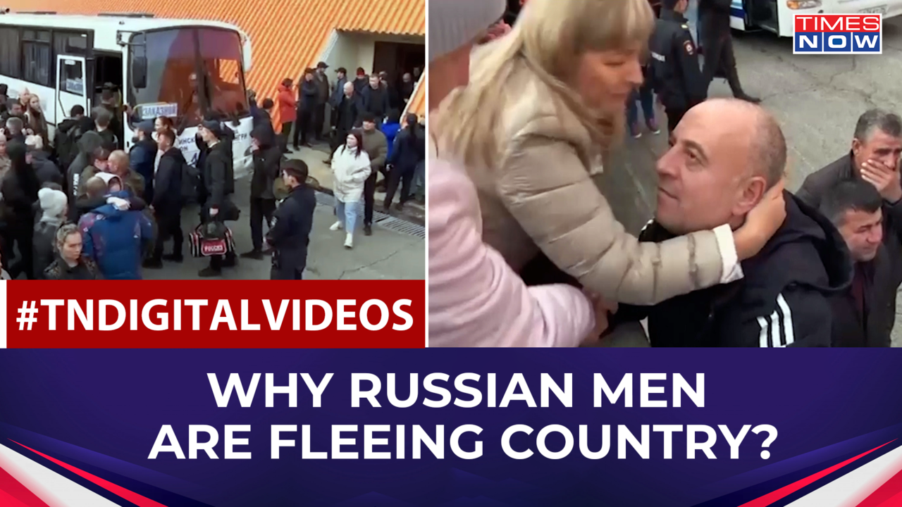 Putins War Mobilisation Order Sparks Protests Russians Flee Country