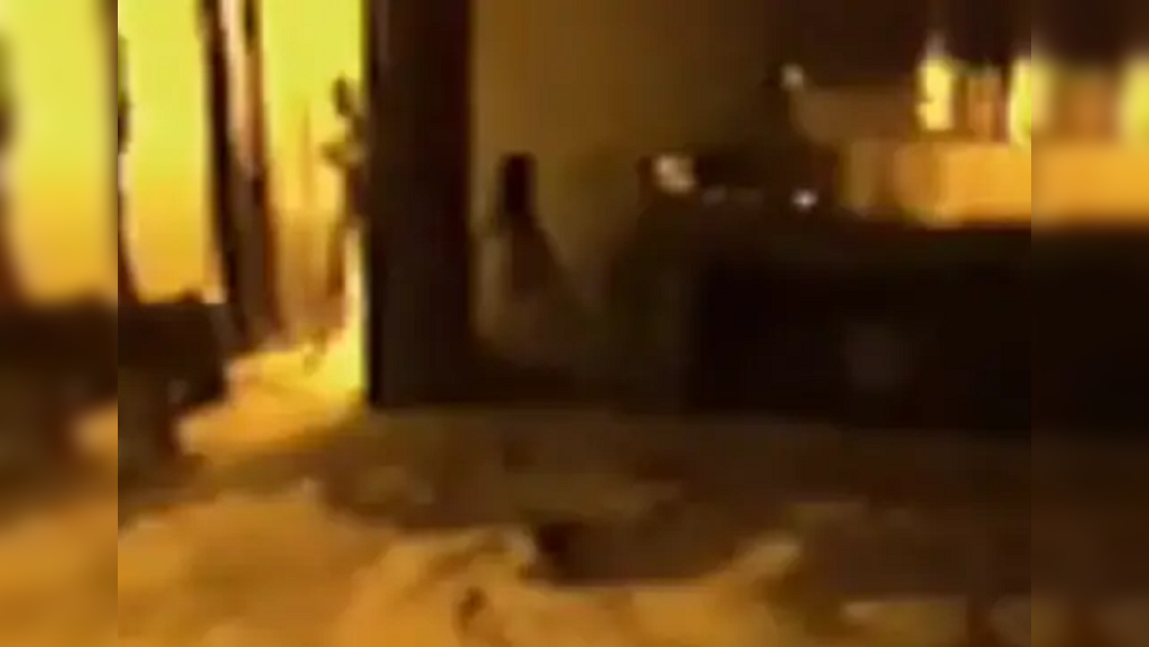 When a CCTV camera captured footage of a skinny, humanoid-like creature ...