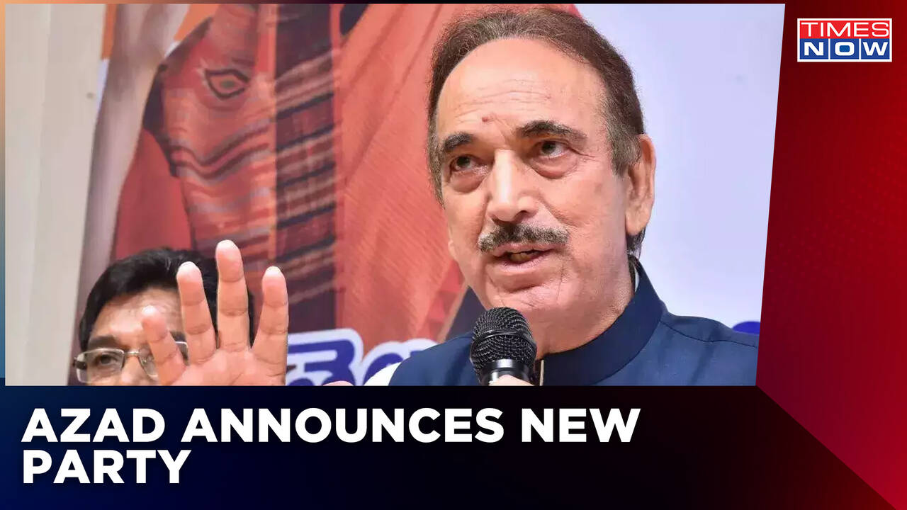 Ghulam Nabi Azad Announces His New Party Name As 'Democratic Azad Party ...