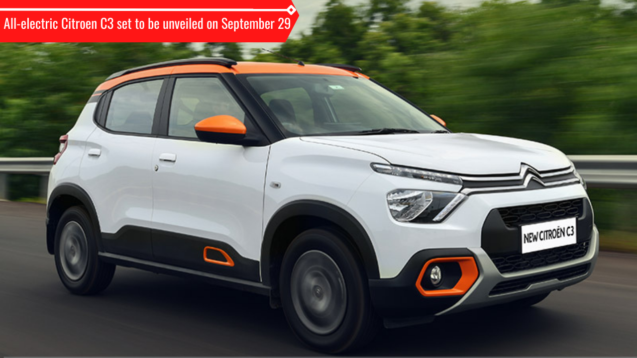 Citroen C3 EV to launch in India on September 29 | Flipboard