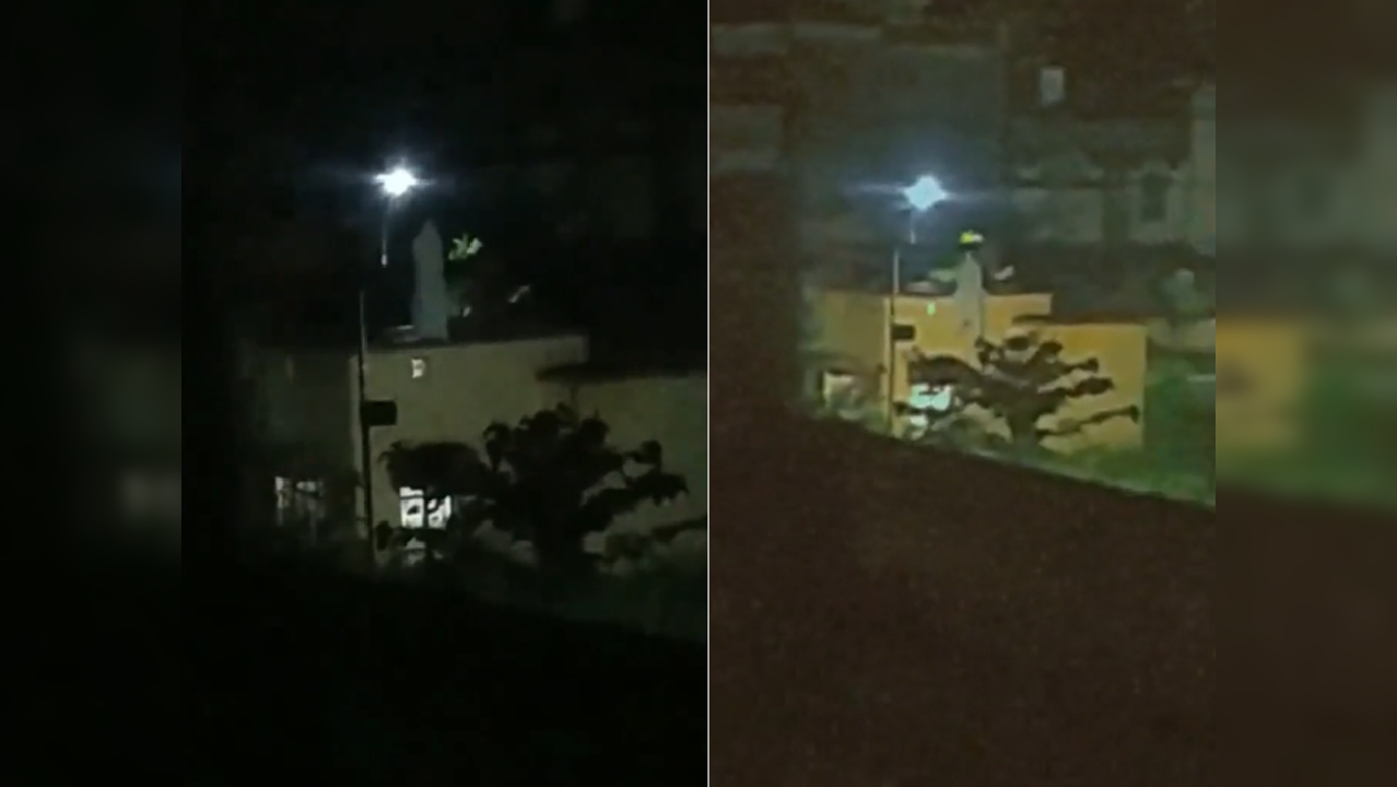 Video showing white-clad 'ghost' walking on rooftops creates panic in ...