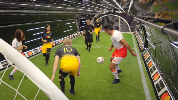 This zero-gravity football match was played with at 20,230 feet; it ...