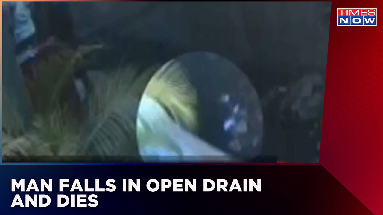 Shocking Footage: Man Falls In Open Drain And Dies In Bangalore ...