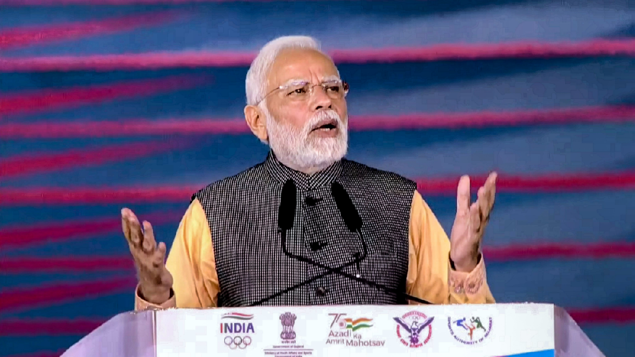 PM Narendra Modi declares 36th National Games open in Ahmedabad ...