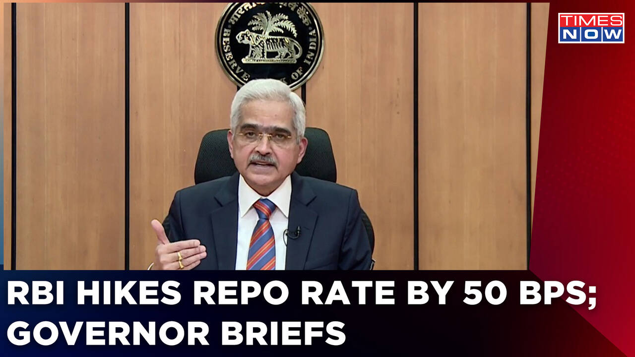 RBI hikes repo rate by 50 bps to 3-year high of 5.9% | RBI Governor ...