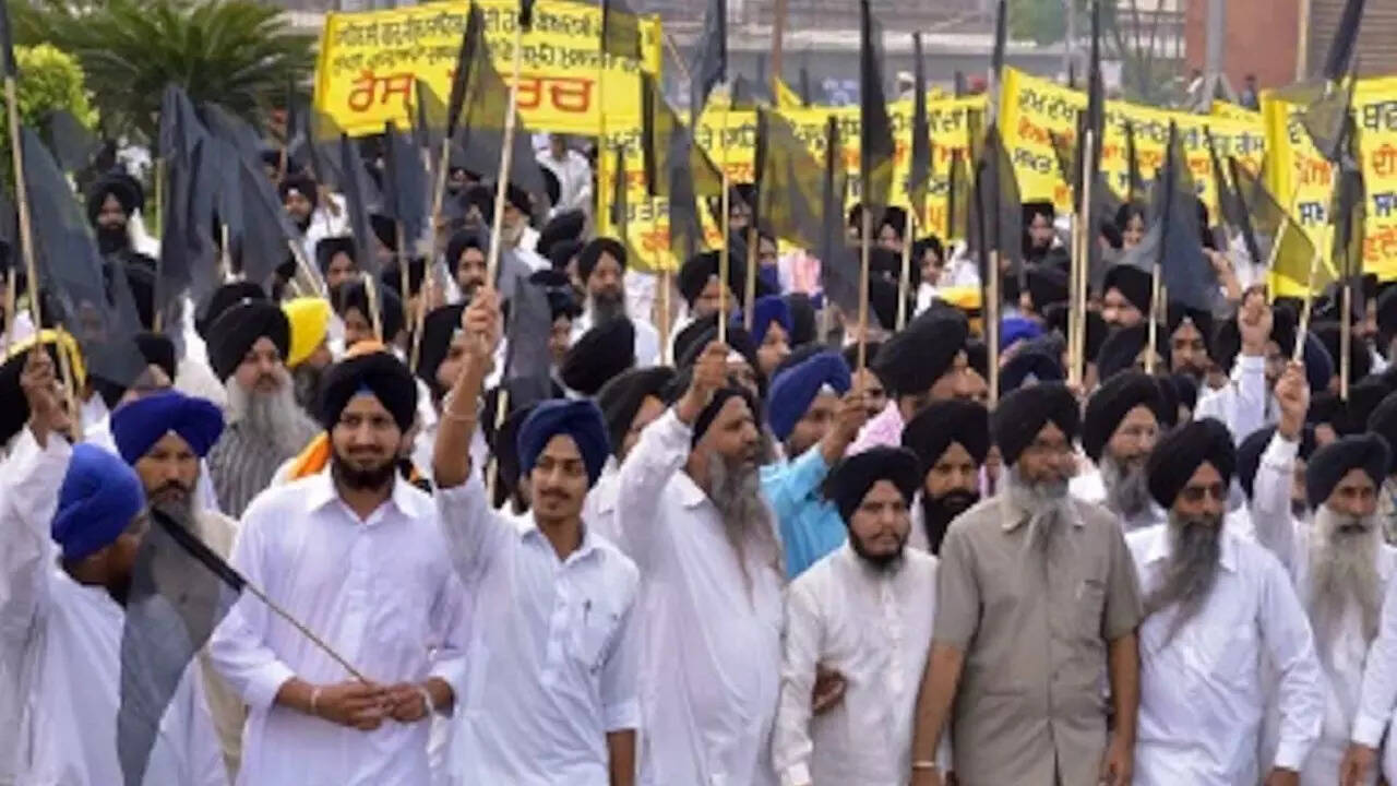 Punjab desecration case: Sikh bodies hold protest march in Phagwara ...