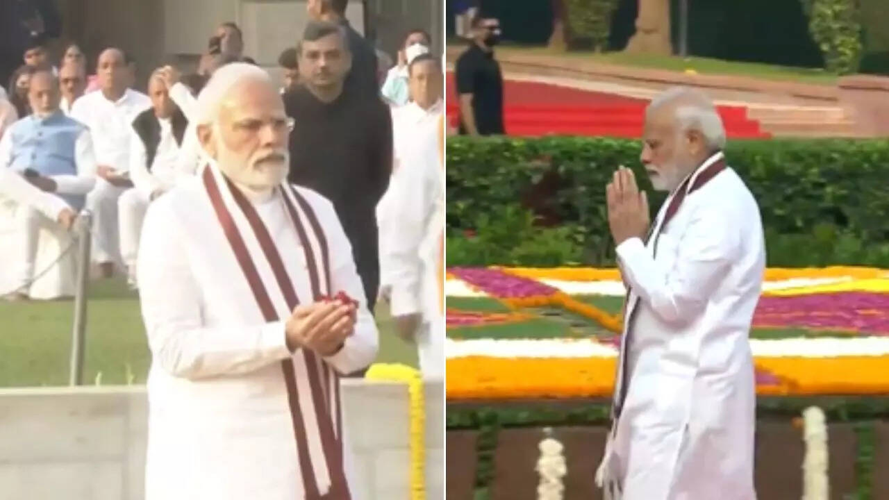 PM Modi pays tribute to Mahatma Gandhi, Lal Bahadur Shastri on their ...