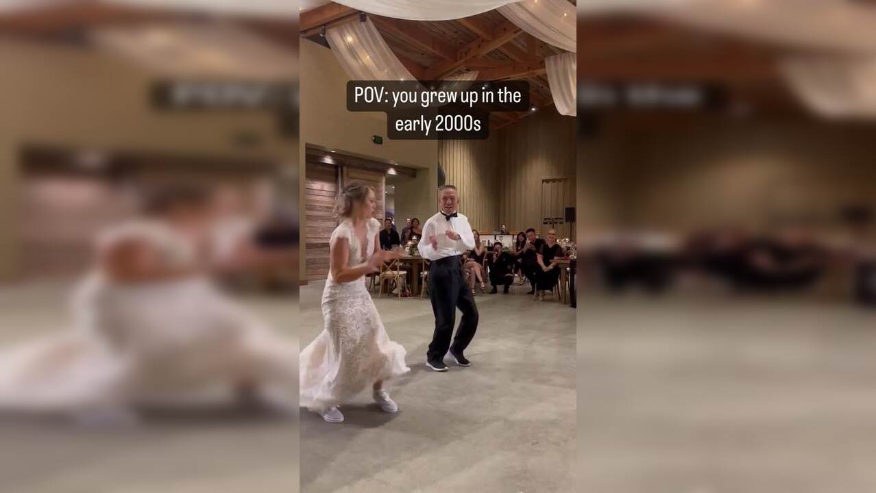 Viral video: Bride and father groove to songs from the early 2000s ...
