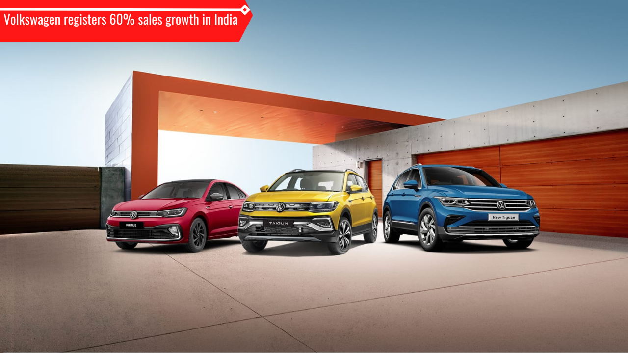 Volkswagen registers 60% sales growth in India, Taigun and Virtus drive ...