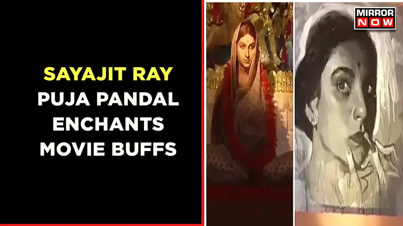 Satyajit Ray Honoured At Durga Puja Pandal | Movie Lovers In For A ...