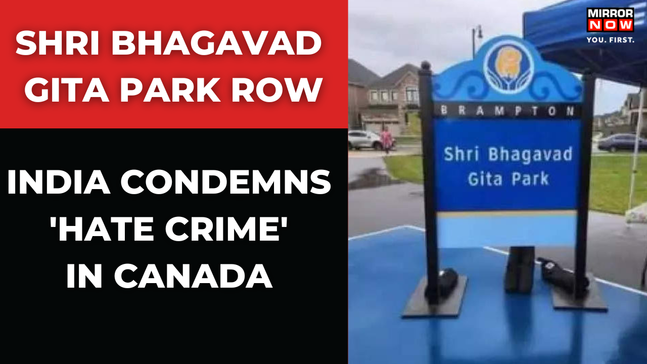 After India slams Canada over Shri Bhagavad Gita Park Sign Vandalism ...