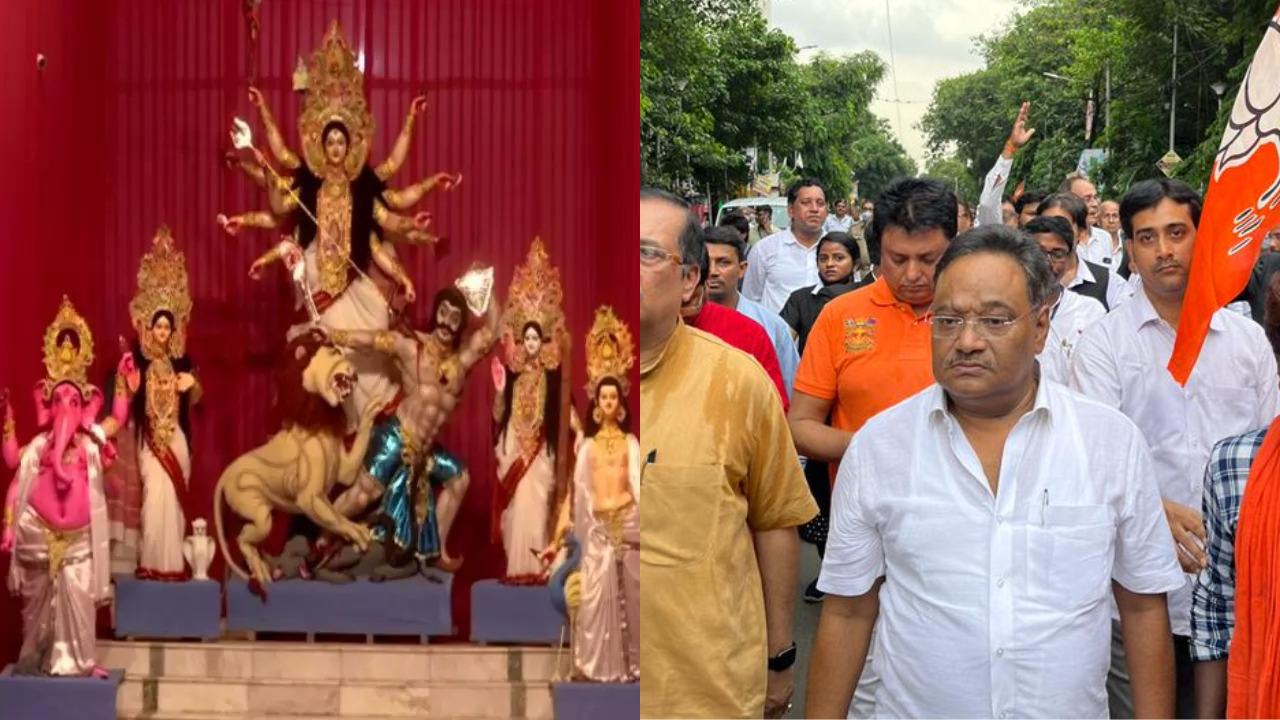 TMC responds but takes no action: BJP condemns Mahatma Gandhi-like asur in Durga Puja in Kolkata ...