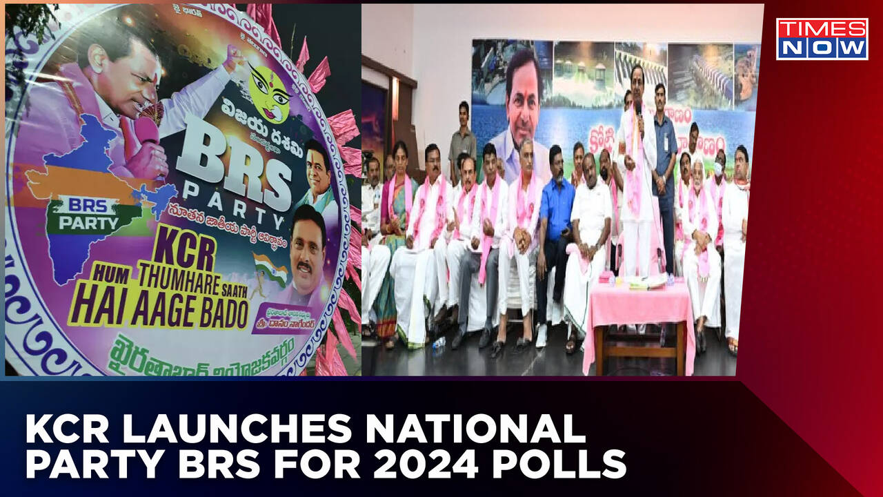 TRS Changes To BRS As KCR Launches New National Party Ahead Of 2024 ...