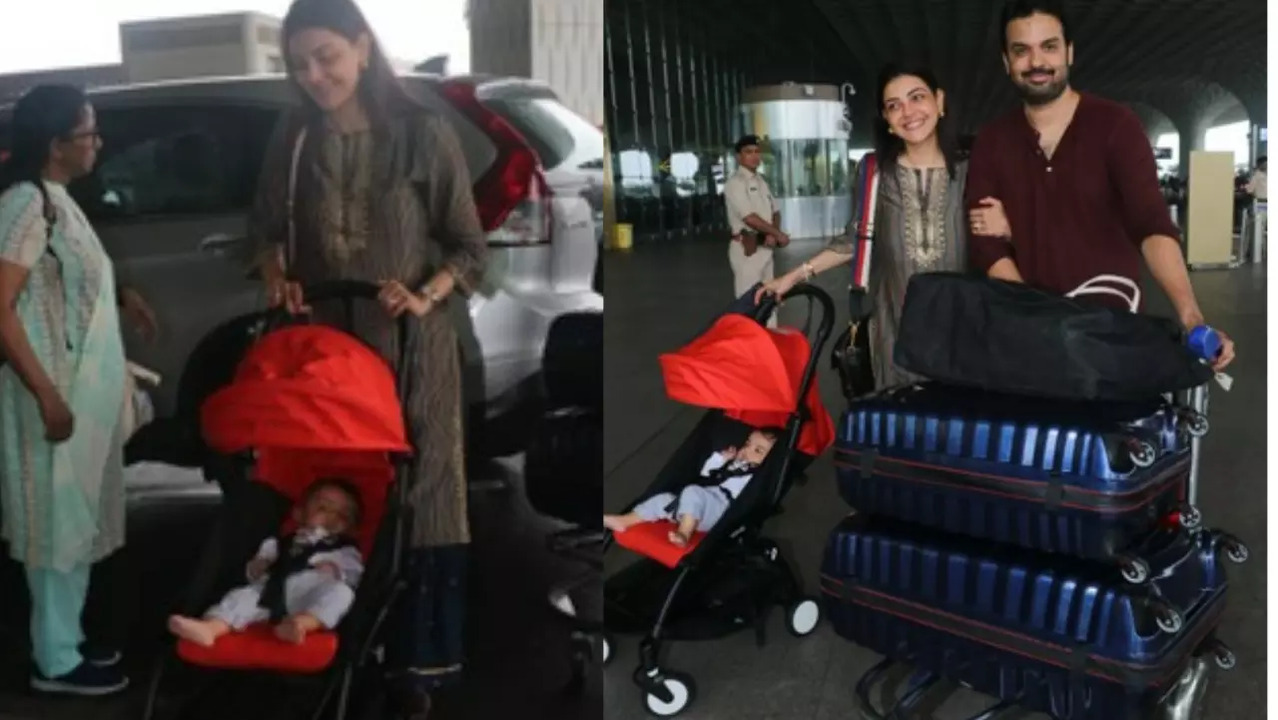 Kajal Aggarwal reveals face of her little son Neil for the first time ...
