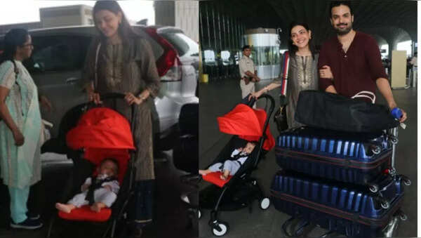 Kajal Aggarwal reveals face of her little son Neil for the first time ...