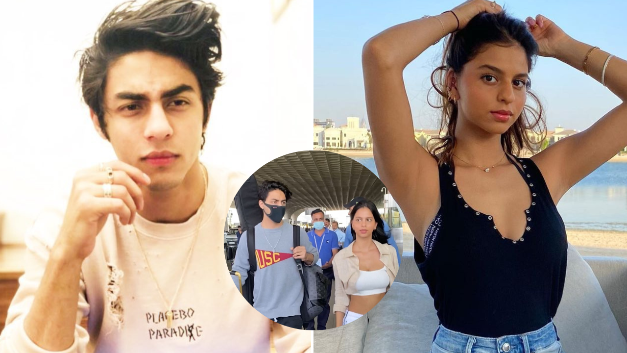 Suhana Khan flaunts her petite midriff in crop top as she arrives in ...