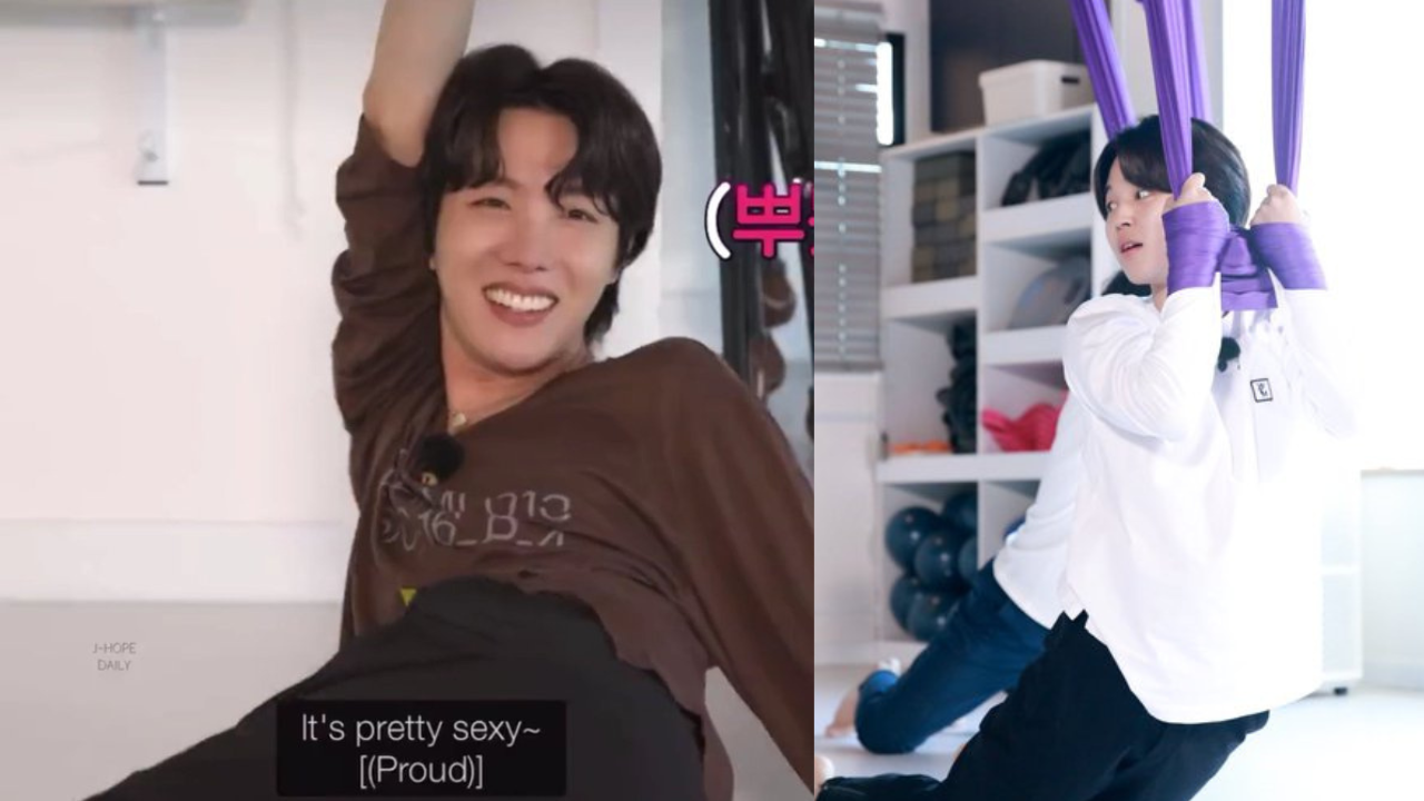 BTS' Jimin stares in awe as J-Hope strikes a pretty 'sexy' pose even ...