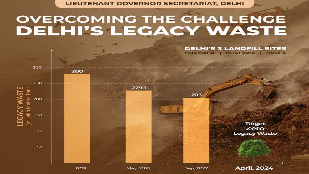 Massive reduction in legacy wastes in Delhi’s landfill sites; here’s ...