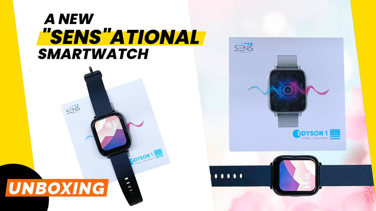 SENS SMARTWATCH: EDYSON 1 I UNBOXED I BLUETOOTH CALLING I AI VOICE ...