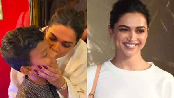 Deepika Padukone cutely kisses Chhello Show's child actor Bhavin Rabari ...