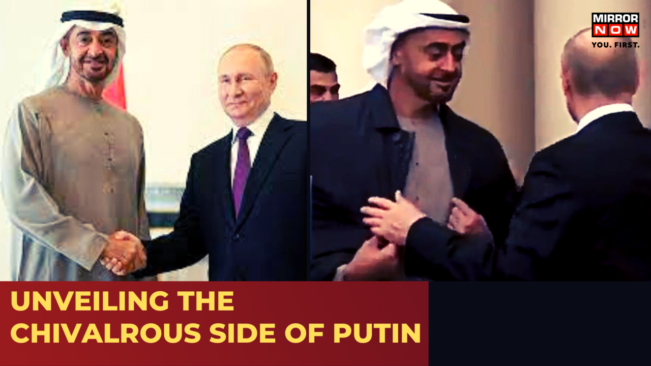 Putin’s Warm Handshake & Jacket Gesture Towards UAE President Goes ...
