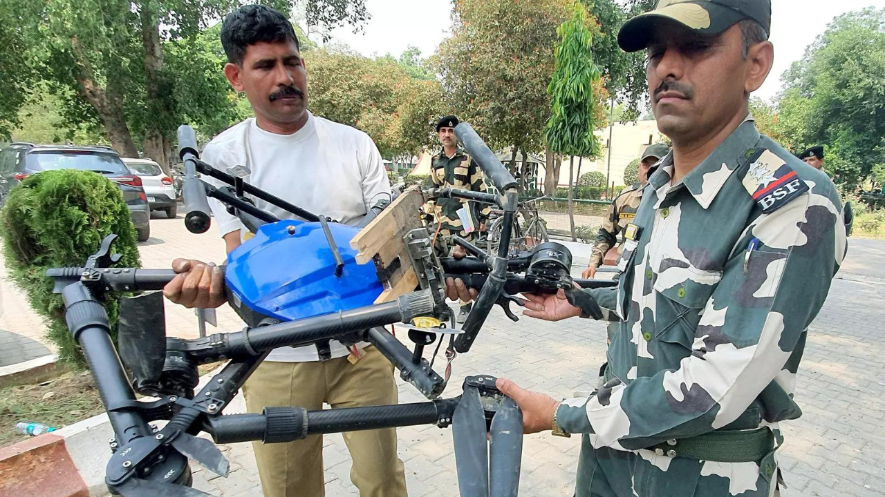 Pakistani drone spotted near Punjab's Gurdaspur, shot down | India News ...
