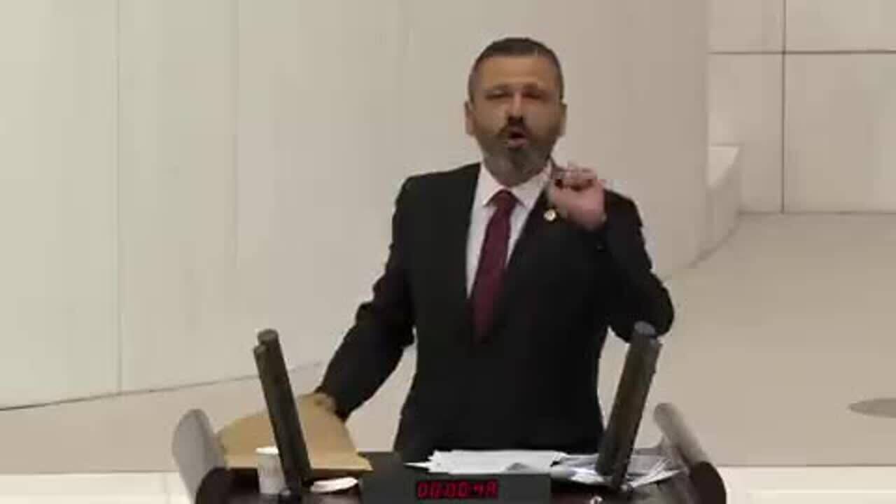 Viral video: Turkish MP hammers his phone in parliament to oppose ...