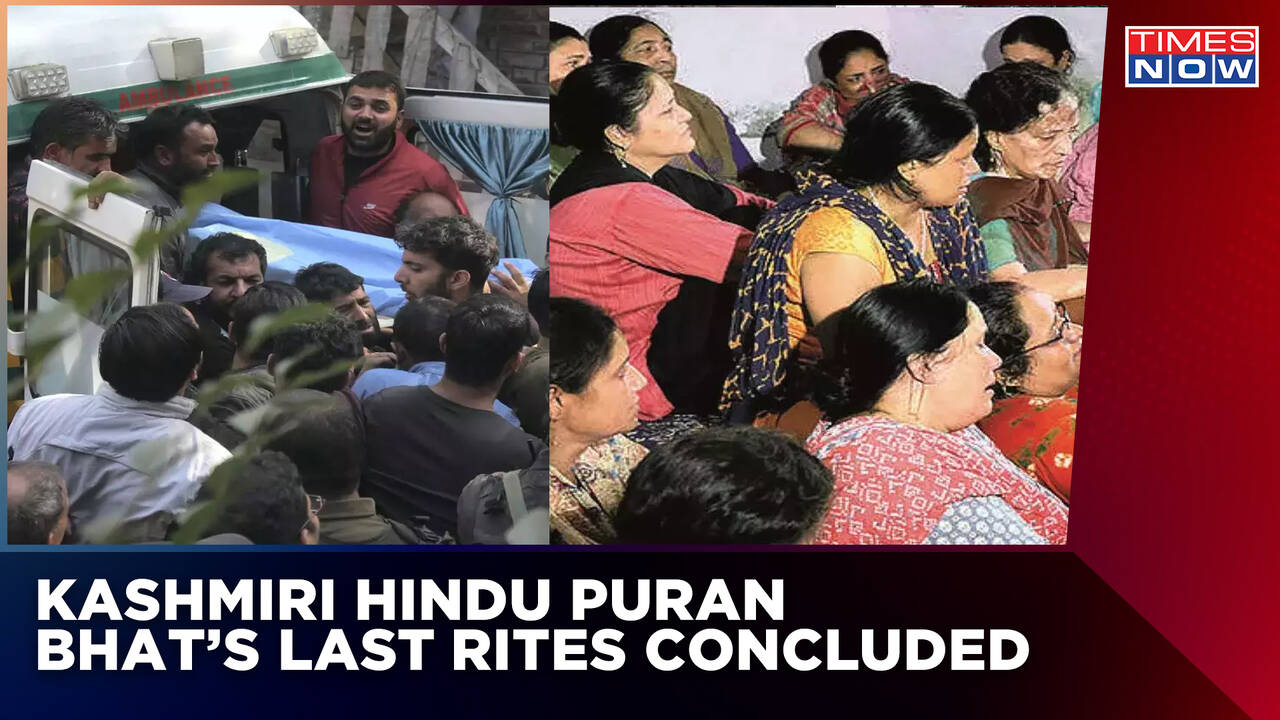 Kashmiri Pandit Puran Bhats Last Rites Conducted As Targeted Killings