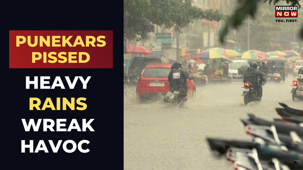 Pune Rains | Intense Rain Pounds City, Yellow Alert Declared by Imd | Waterlogging in Pune ...