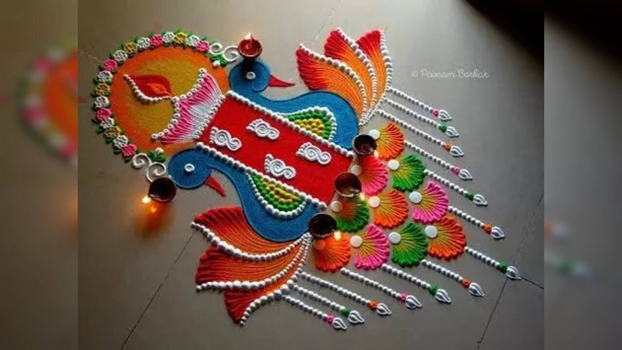 Rangoli designs| Rangoli designs for Diwali 2022: Decorate your home ...