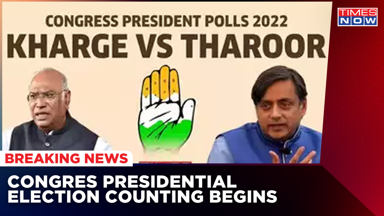 Congress Presidential Pre Poll Counting Begins, Shashi Tharoor vs Mallikarjun Kharge | English ...