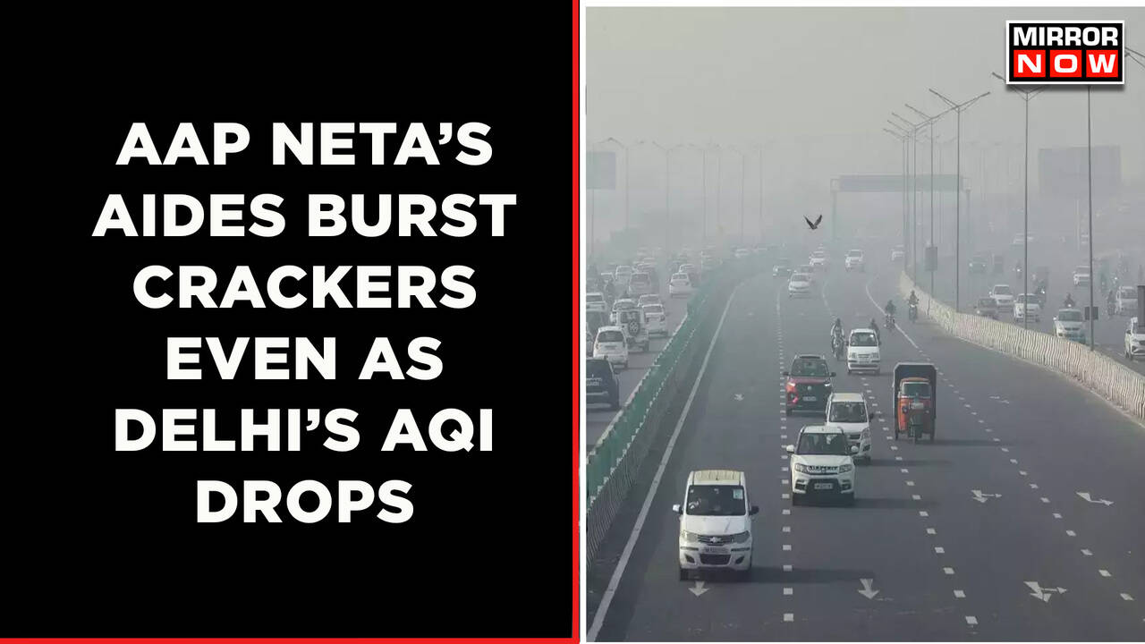 AAP Neta's Aides Burst Crackers Despite Strict Ban | Are Laws Only For ...