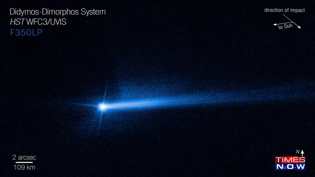 Dimorphos: NASA DART Mission: Hubble spots Dimorphos getting a second ...