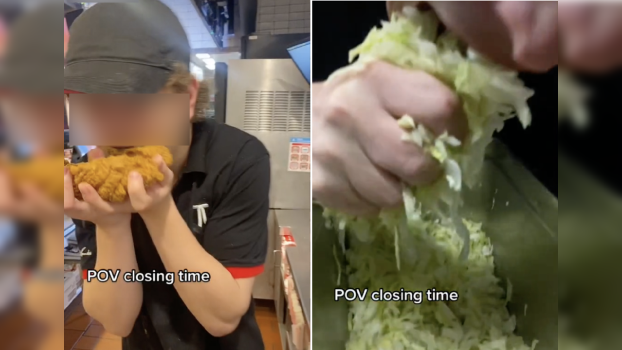 KFC workers' disgusting after work stunt goes viral; filmed 'licking ...