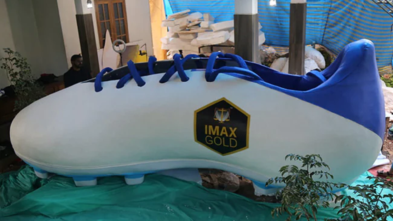 A giant boot from Kozhikode will be launched ahead of the World Cup ...