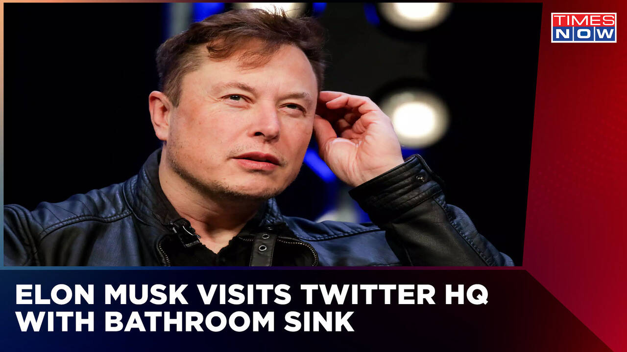 'Let's Sink In', Tesla CEO Elon Musk Visits Twitter HQ With Bathroom ...