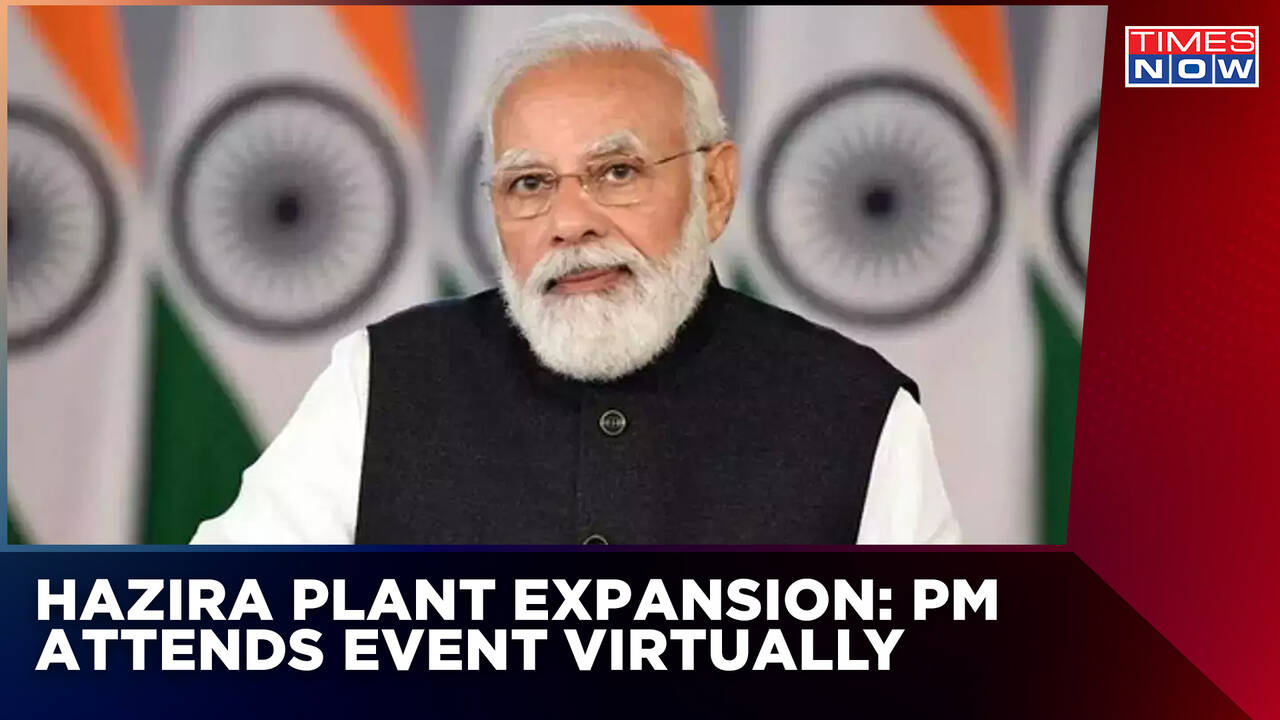 PM Modi Attends 'Bhoomi Poojan' Of Hazira Plant Expansion ...