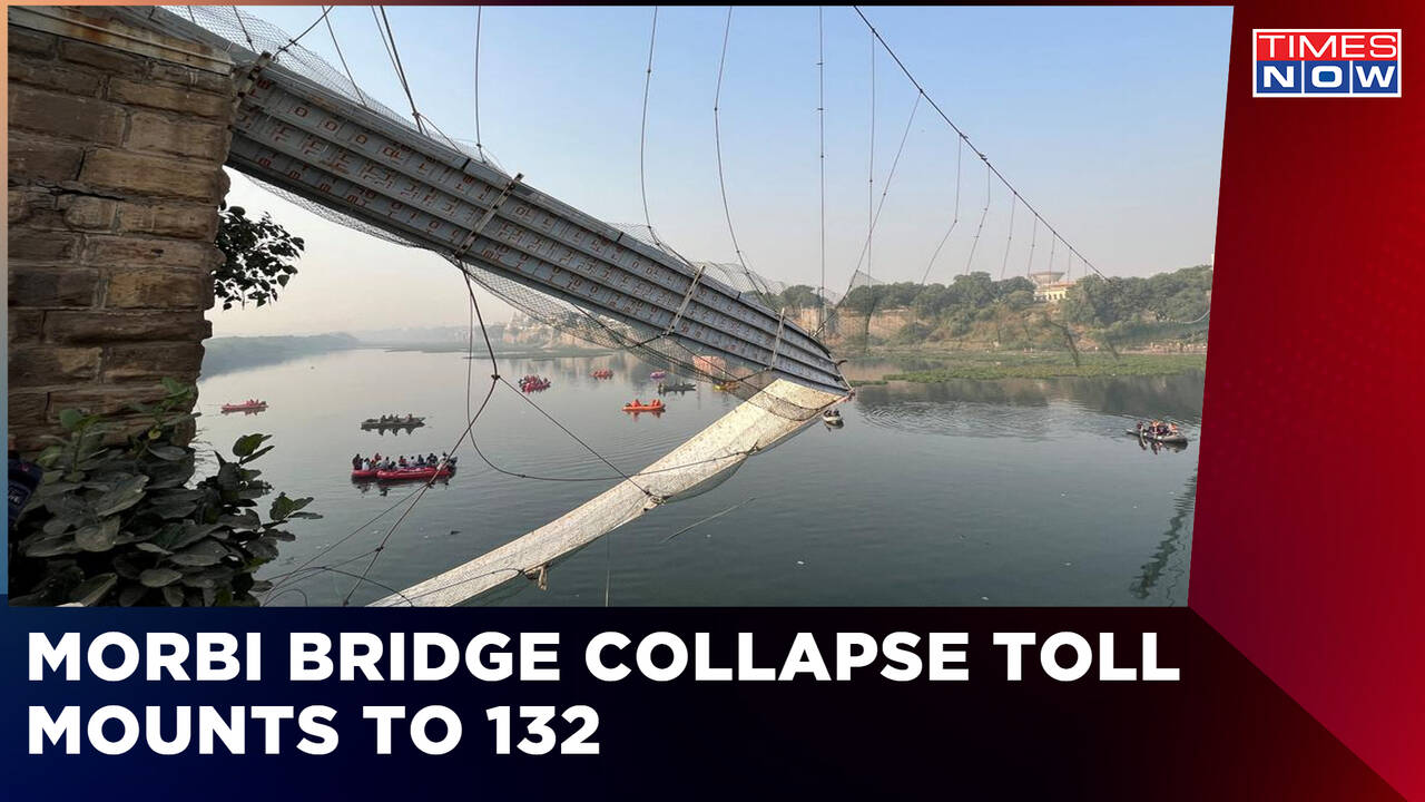 Morbi Bridge Collapse Death Toll Rises To 132, Rescue Operation ... Morbi Bridge Collapse Death Toll Rises To 132, Rescue Operation ...