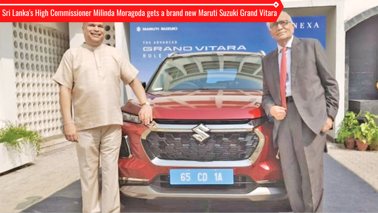 Sri Lanka's HC to India Milinda Moragoda gets a brand new Maruti Suzuki ...