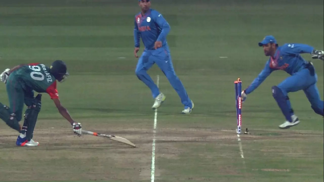 When MS Dhoni's insane keeping skills helped India snatch 1-run win vs ...